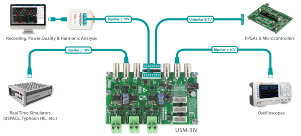 USM-3IV Isolated Voltage & Current Sensor Module | Taraz Technologies