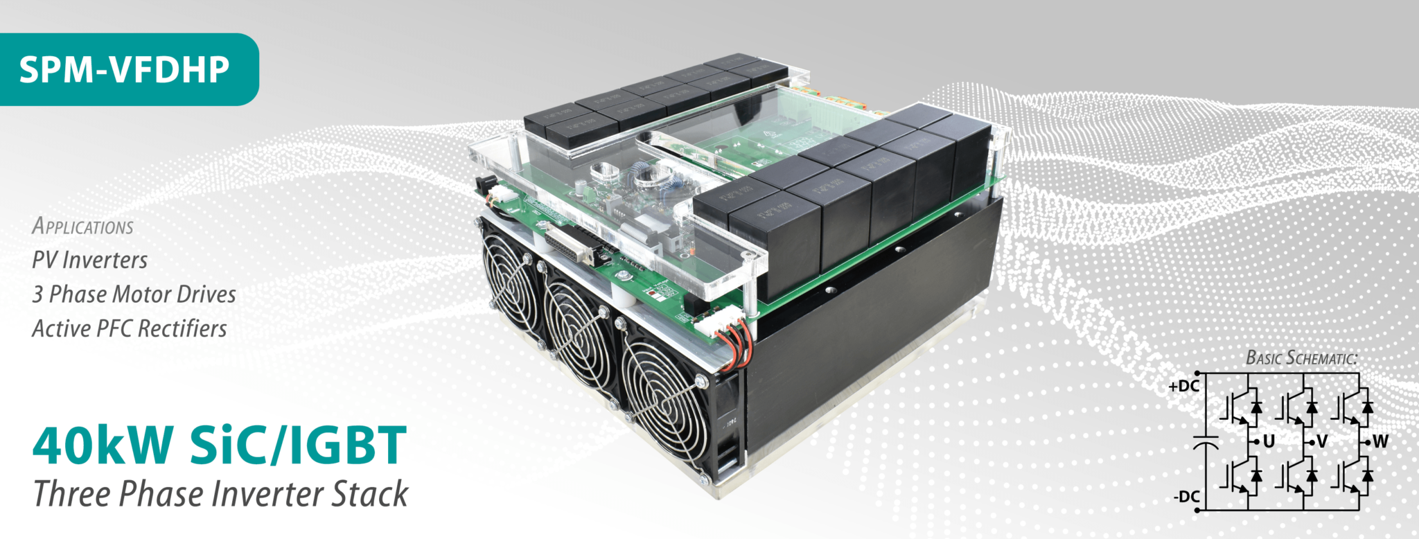 SPM-VFDHP 40kW Three Phase Inverter Stack Released | Taraz Technologies