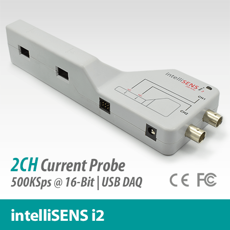 intelliSENS i2 | 2 Channel Oscilloscope Current Probe | Taraz Technologies