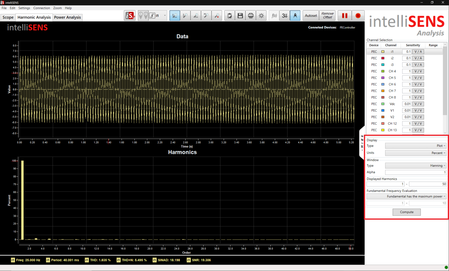 Getting Started with intelliSENS integration of PEController | Taraz ...